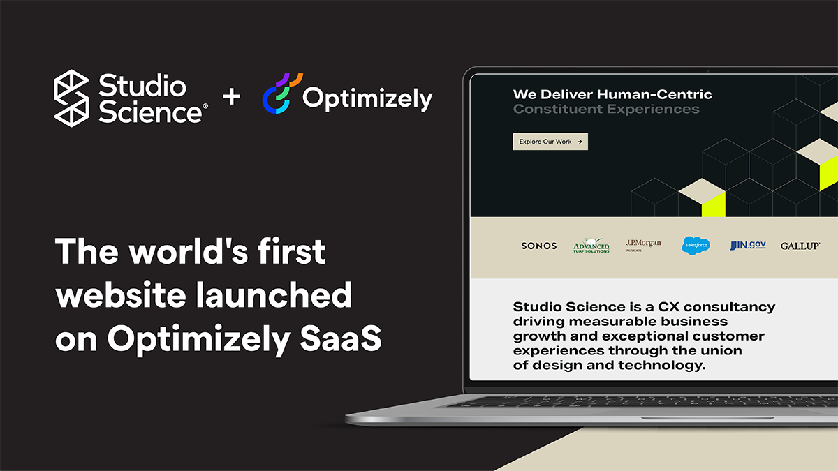 Studio Science Launches World’s First Optimizely SaaS Website | Studio Science